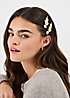 Accessorize Pack of 2 Floral Metal Hair Slides | Kaleidoscope