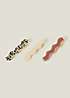 Accessorize Pack of 3 Snap Clips | Kaleidoscope