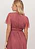Anaya With Love Faded Rose Ribbon Detail Midi Dress | Kaleidoscope