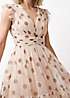 Anaya With Love Polka Dot Flutter Sleeve Ruffle Maxi Dress | Kaleidoscope