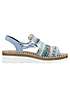 Braided Look Wedge Sandals by Rieker | Kaleidoscope