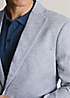 Brook Taverner Tailored Fit Winstow Blue Textured Linen Blend Jacket ...