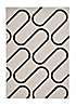 Catherine Lansfield Linear Curve Modern Geometric Rug | Kaleidoscope