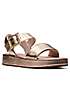 Clarks Alda Strap Copper Metallic Sandals | Kaleidoscope