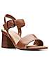 Clarks Tan Leather Siara65 Buckle Sandals | Kaleidoscope