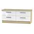 Contrast 4 Drawer Small Chest of Drawers | Kaleidoscope