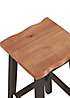 Corona Pair of Live Edge High Breakfast Stools | Kaleidoscope