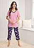 Cotton Traders 4 Piece Cropped Pyjama Set | Kaleidoscope