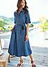 Cotton Traders Lyocell Midi Shirt Dress | Kaleidoscope
