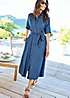 Cotton Traders Lyocell Midi Shirt Dress | Kaleidoscope
