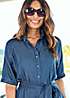 Cotton Traders Lyocell Midi Shirt Dress | Kaleidoscope