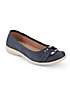 Cotton Traders Navy Soft Step Buckle Shoes | Kaleidoscope