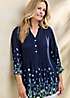 Cotton Traders Print Crinkle Tunic | Kaleidoscope