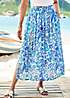 Cotton Traders Pull-On Printed Crinkle Maxi Skirt | Kaleidoscope