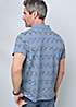 Cotton Traders Short Sleeve Textured Stripe Polo Shirt | Kaleidoscope