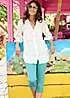 Cotton Traders Three-Quarter Sleeve Broderie Blouse | Kaleidoscope