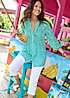 Cotton Traders Three-Quarter Sleeve Broderie Blouse | Kaleidoscope