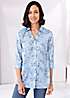 Creation L Floral Three Quarter Sleeve Shirt | Kaleidoscope