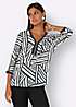 Creation L Print Half Zip Blouse | Kaleidoscope