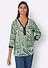 Creation L Print Half Zip Blouse | Kaleidoscope