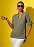 Creation L V-Neck Blouse | Kaleidoscope