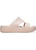 Crocs Cream Getaway Platform H-Strap Mules | Kaleidoscope