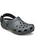 Crocs Dark Grey Classic Buckle Clogs | Kaleidoscope