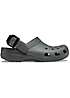 Crocs Dark Grey Classic Buckle Clogs | Kaleidoscope