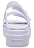 Crocs Purple Brooklyn Buckle Low Wedge Sandals | Kaleidoscope