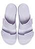 Crocs Purple Brooklyn Buckle Low Wedge Sandals | Kaleidoscope