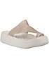 Crocs White Getaway Toe Loop Platform Sandals | Kaleidoscope