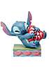 Disney Stitch Hugging A Heart Figurine | Kaleidoscope