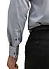 Double Two Grey Non-iron Pure Cotton Twill Shirt Double Cuff | Kaleidoscope
