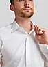 Double Two White Non-iron Pure Cotton Twill Shirt | Kaleidoscope