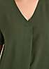 Evans Curve Front Pleat Blouse | Kaleidoscope