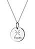 For You Collection Sterling Silver Star Sign Disc Pendant | Kaleidoscope