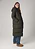 French Connection Longline Quilted Puffer Jacket With Hood | Kaleidoscope