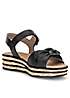 Gabor Affection Black Open-Toe Sandals | Kaleidoscope