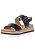 Gabor Aviemore Black Open-Toe Sandals | Kaleidoscope