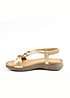 Heavenly Feet Chime Gold Sandals | Kaleidoscope