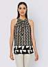 Heine Sleeveless Patterned Top | Kaleidoscope