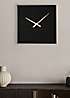 Hestia Woven Thread Clock - Black with Gold Hands | Kaleidoscope