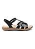 Hotter Black Rainer Casual Sandals | Kaleidoscope