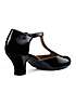 Hotter Black Tempo Formal Shoes | Kaleidoscope