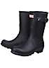 Hunter Black Original Short Wellington Boots | Kaleidoscope