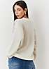 In The Style x Cream Button Front Knit Cardigan | Kaleidoscope