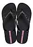 Ipanema Ladies Black Mesh Platform Flip Flops | Kaleidoscope