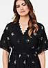 Izabel London Border Print Half Sleeve Maxi Dress | Kaleidoscope