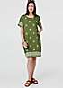 Izabel London Border Print Knee Length Shift Dress | Kaleidoscope