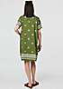 Izabel London Border Print Knee Length Shift Dress | Kaleidoscope